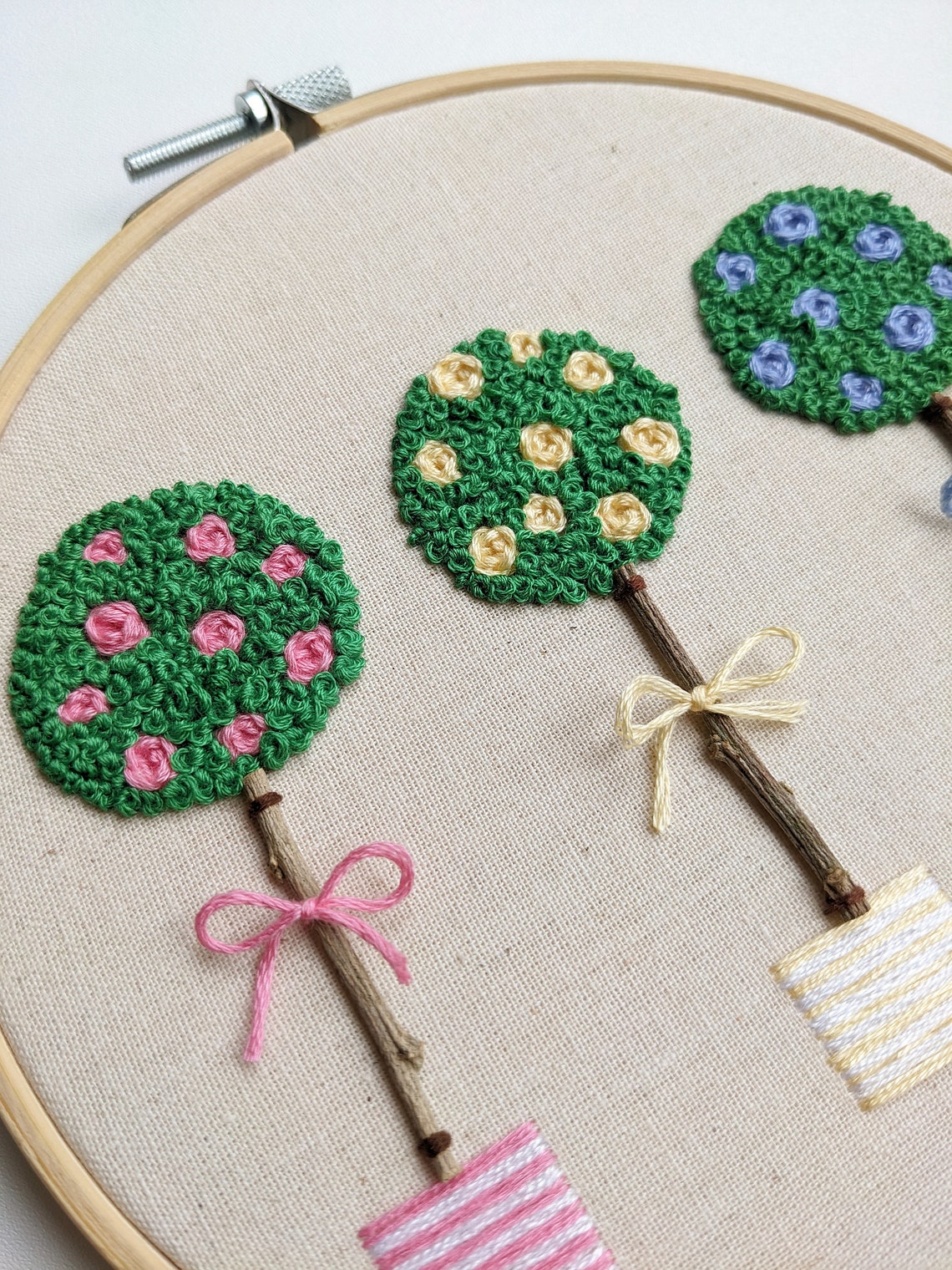 Spring Trees Embroidery Pattern PDF Download - Etsy