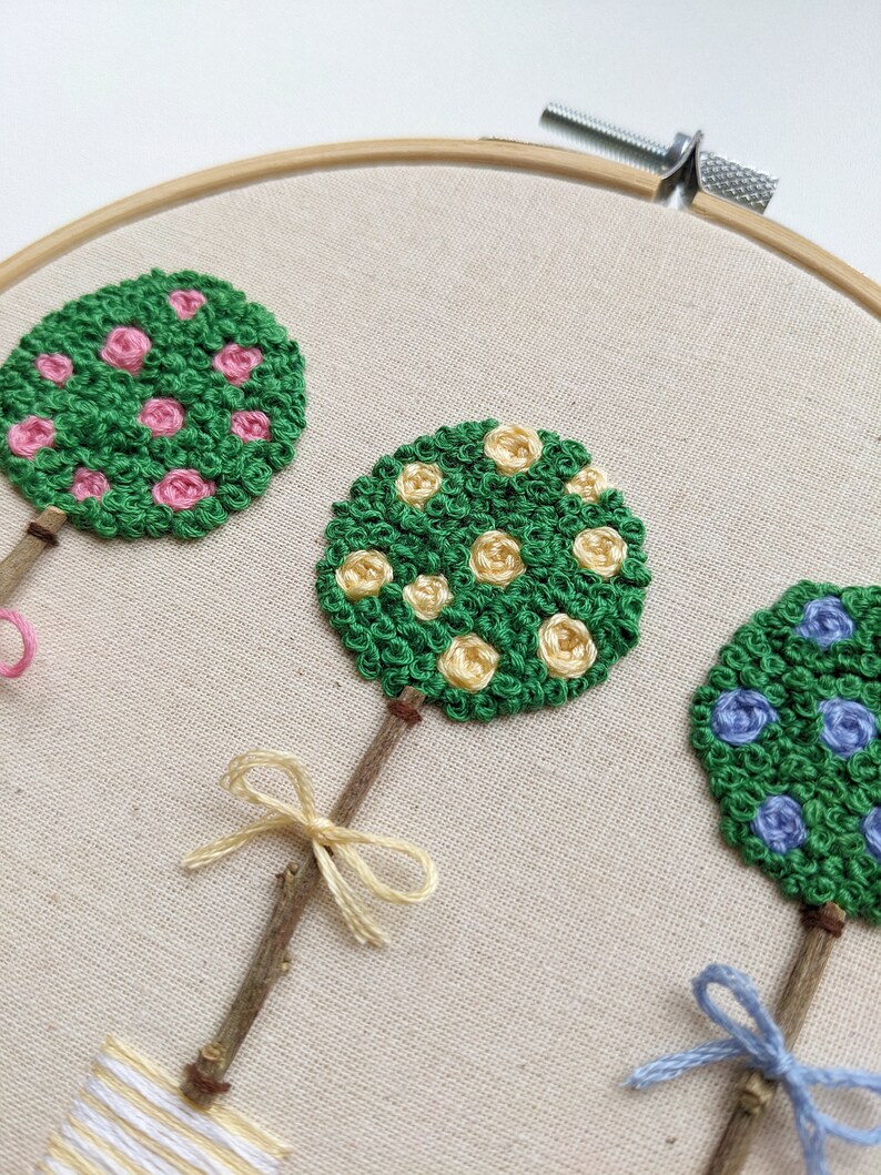 Spring Trees Embroidery Pattern PDF Download - Etsy