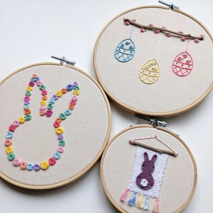 Easter Embroidery Pattern Trio Bundle by the Gingham Fox - Etsy