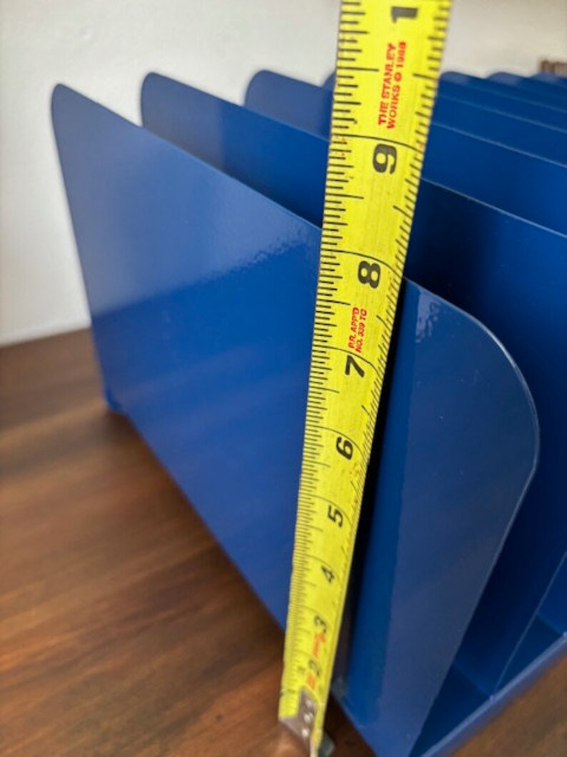 Refurbished Vintage 8 Slot Industrial File Organizer - Royal Blue *FREE ...