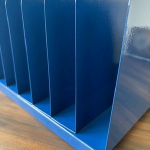 Refurbished Vintage 8 Slot Industrial File Organizer - Royal Blue *FREE ...