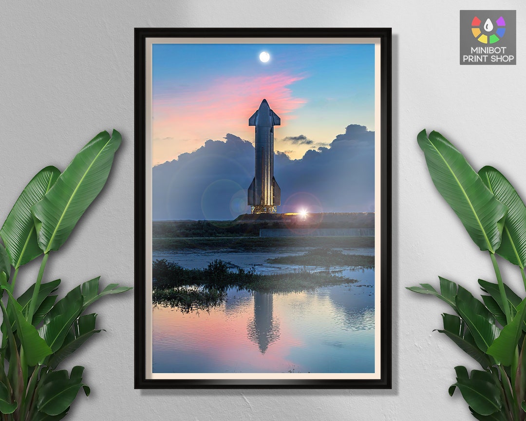 Spacex Starship Space Poster, Space Shuttle, Spaceship Launching ...