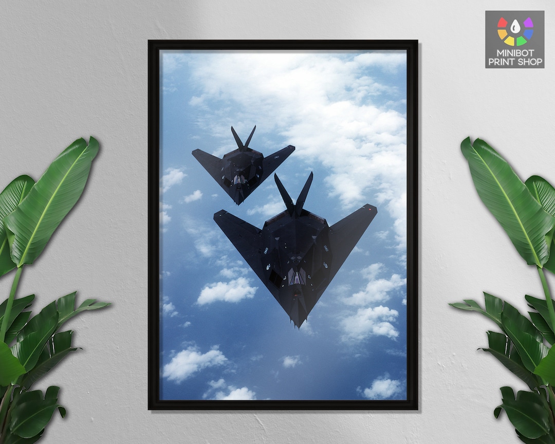 F-117 Nighthawk Poster: Stealth Bomber, Military Wall Art - Etsy