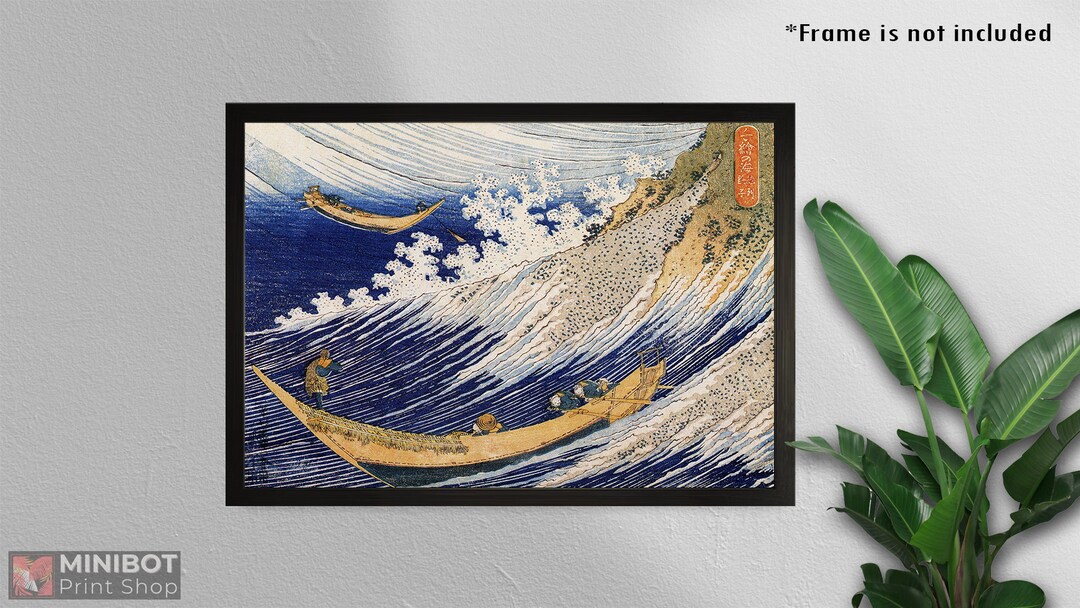 Great Wave - Japanese Woodblock Art Print - on Paper or Canvas - Wall ...