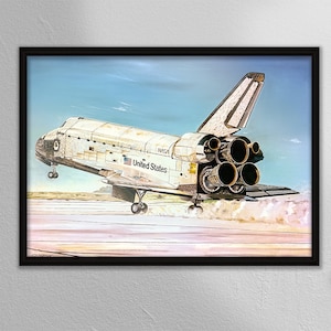 Nasa Space Shuttle Lift off - Poster on Paper or Canvas - Wall Art - Etsy