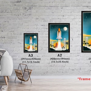 Space Poster, Space Shuttle Discovery, NASA Spaceship Launching, Spacex ...