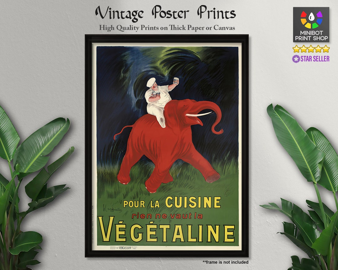 Végétaline French Art Poster: Leonetto Cappiello Advertising Print - Etsy