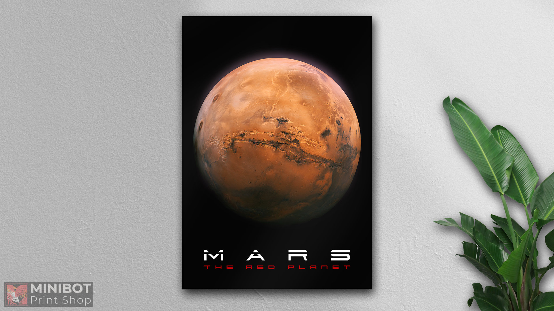 Planet Mars Paper Model Print