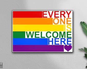 Gay Welcome Poster - Etsy UK