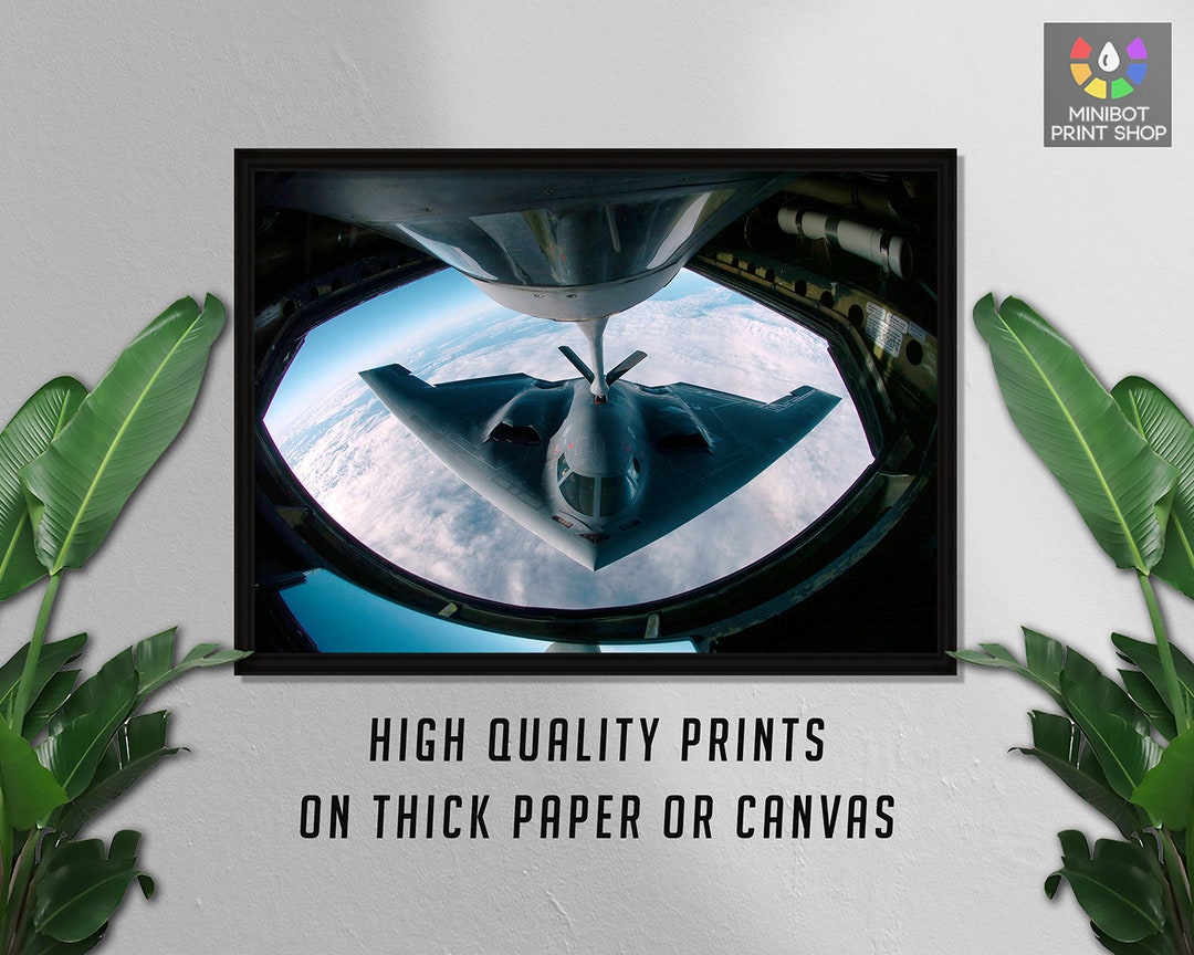 Northrop B-2 Spirit Bomber War Plane, Military Poster Print, U.S Air ...