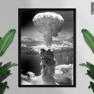 Vintage Radioactive Fallout Poster Nuclear Explosion Atomic - Etsy
