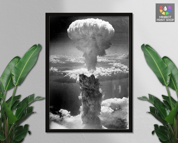 Vintage Radioactive Fallout Poster Nuclear Explosion Atomic - Etsy
