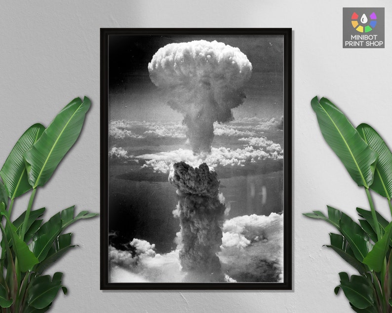 Vintage Radioactive Fallout Poster, Nuclear Explosion, Atomic Bomb ...