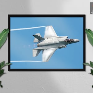 F-35 Lightning II , Military Wall Decor, Poster, Stealth Bomber ...