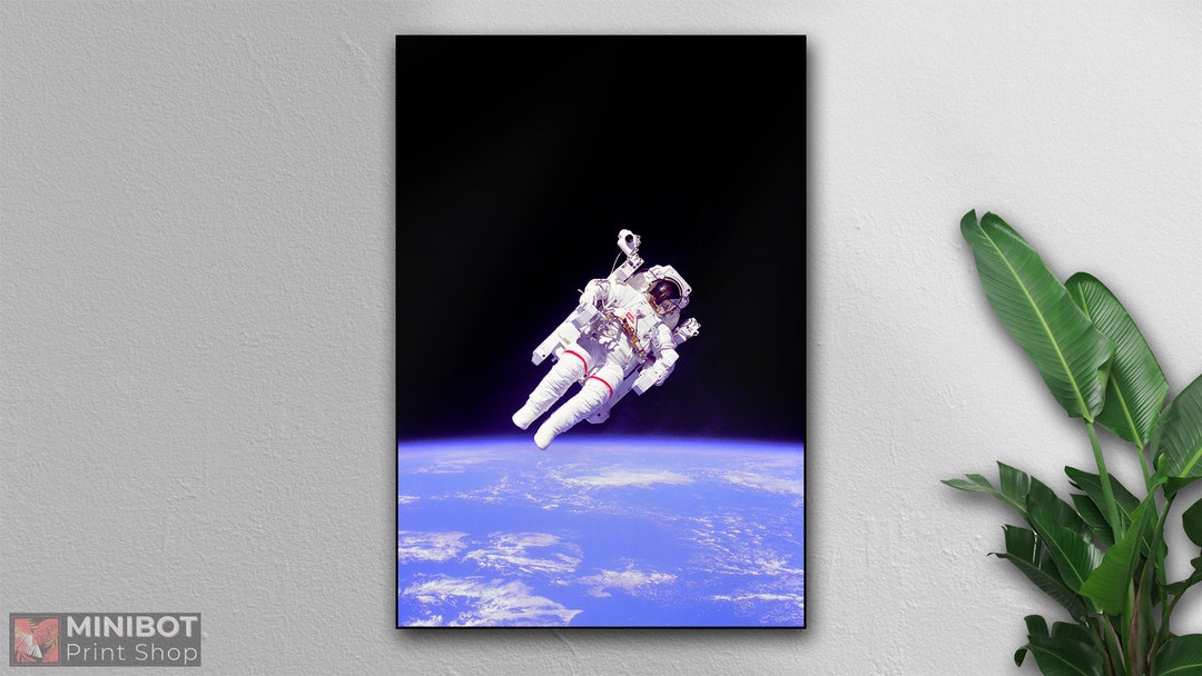 Astronaut in Space Poster: NASA Mission, Solar System Wall Art - Etsy