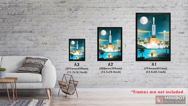 Spacex Falcon Heavy Launch Space Poster Spacex Fan Artspace - Etsy