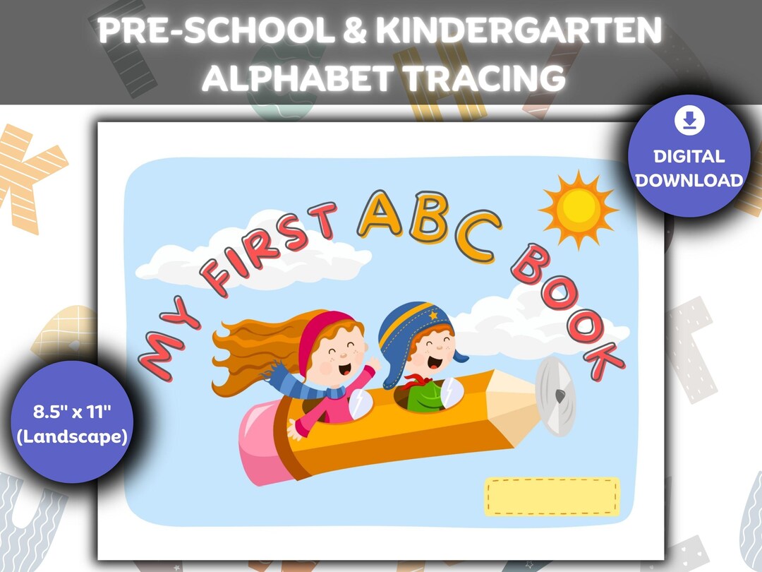 Alphabet Tracing Coloring Book: Handwriting Practice, A-Z Worksheets ...