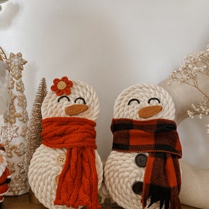Snowbelle Macrame Snowman Wall Hanging | Boho Decor | Christmas | XMAS ...
