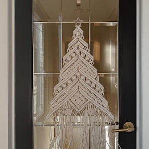 Boho Macrame Christmas Tree | Holiday Wall Hanging Decor - Etsy