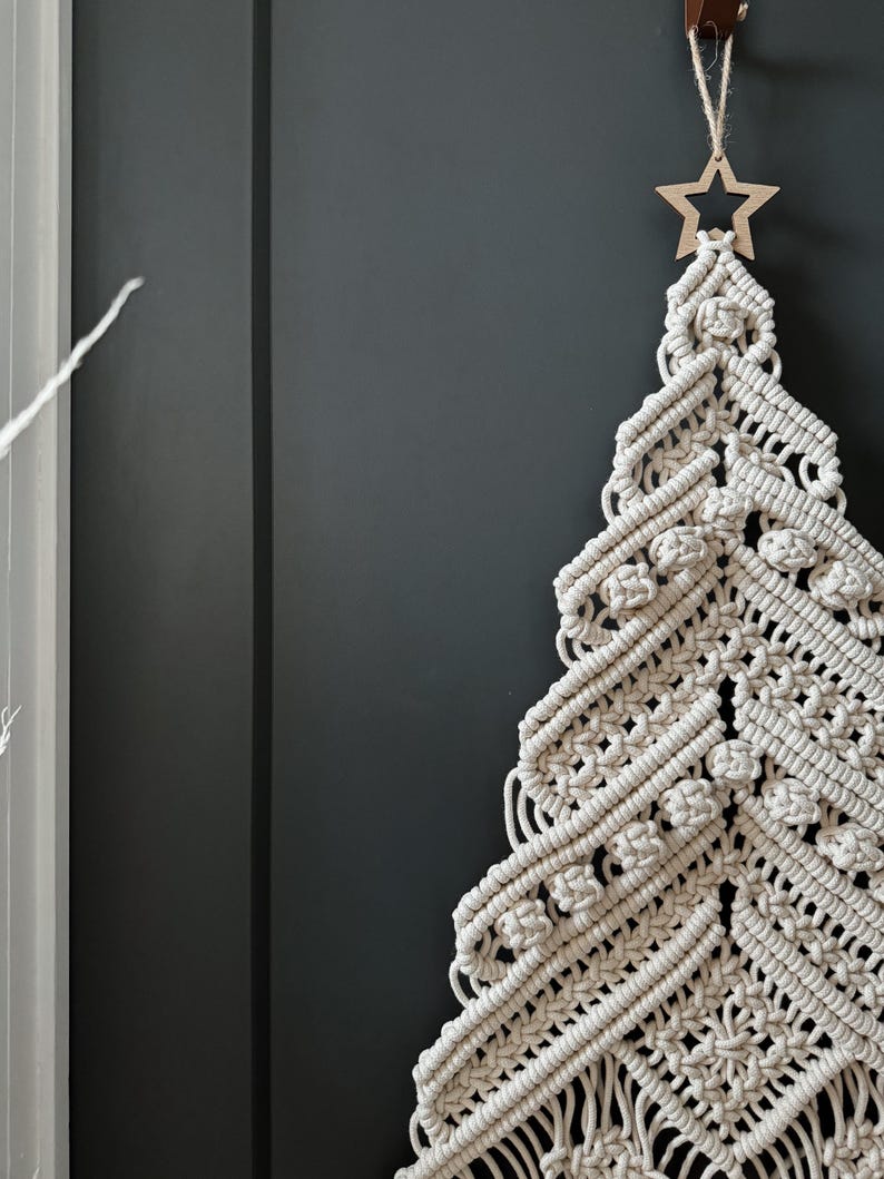 Boho Macrame Christmas Tree | Holiday Wall Hanging Decor - Etsy