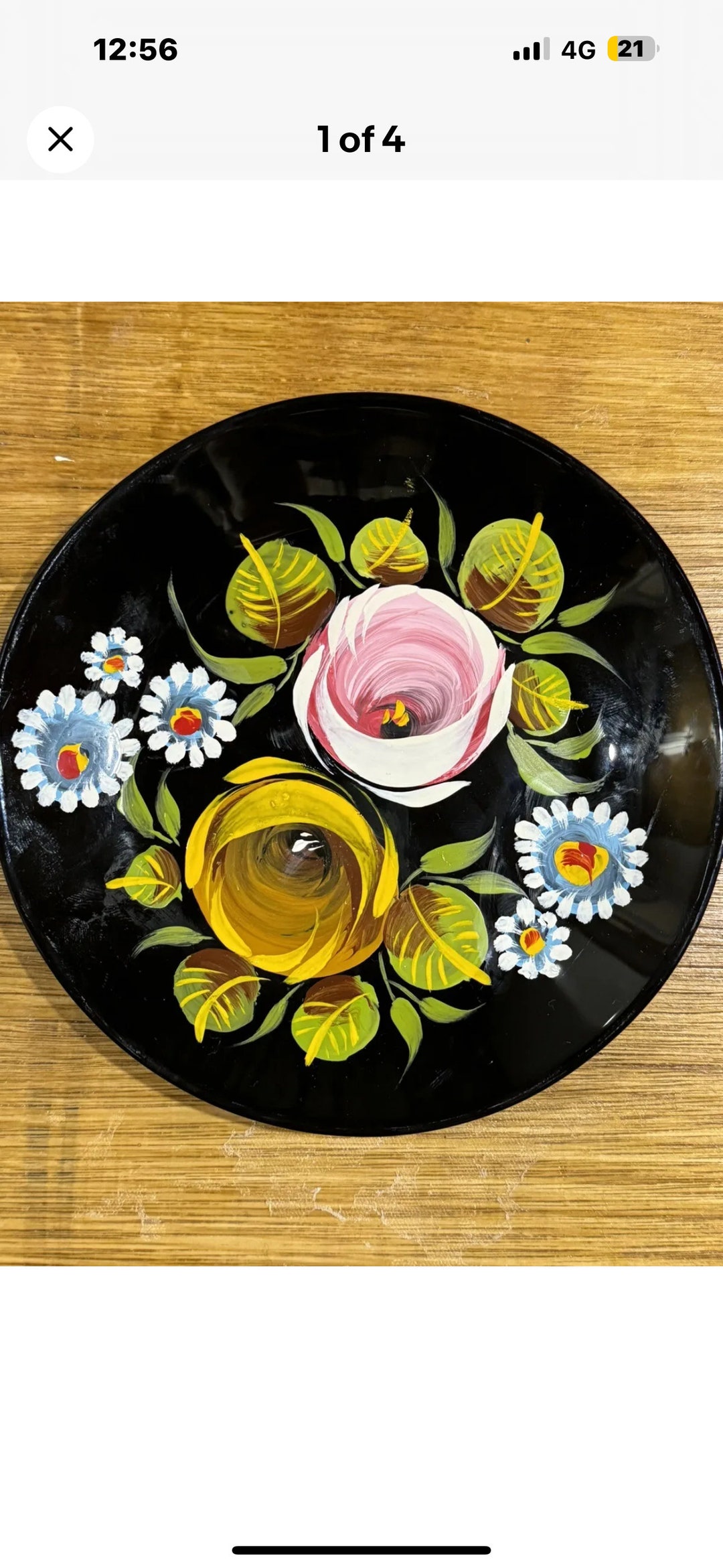 Canal Ware Bargeware Narrowboat Canal Art Small Plate Roses and Castles ...