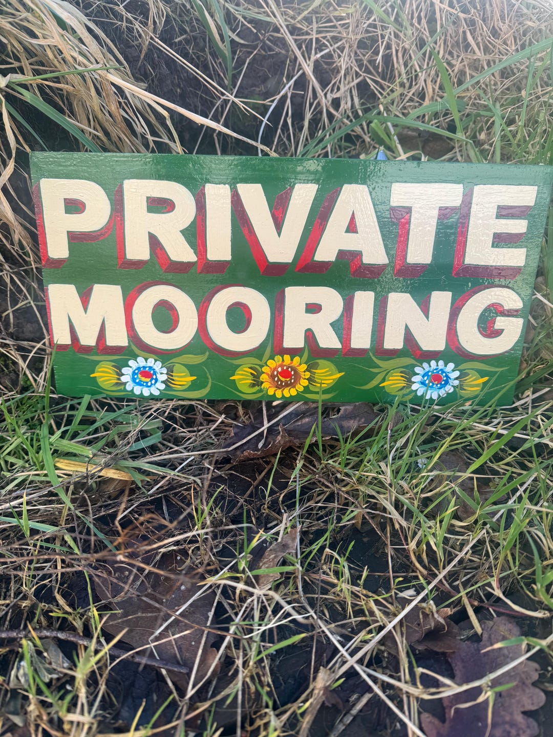 Canal Ware Canal Art Bargeware Narrowboat Handpainted no Mooring Sign ...