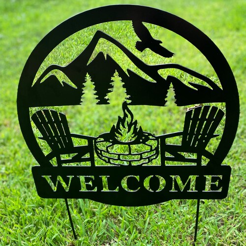 Custom Camper Sign Metal Camping Signs Fathers Day Gift - Etsy