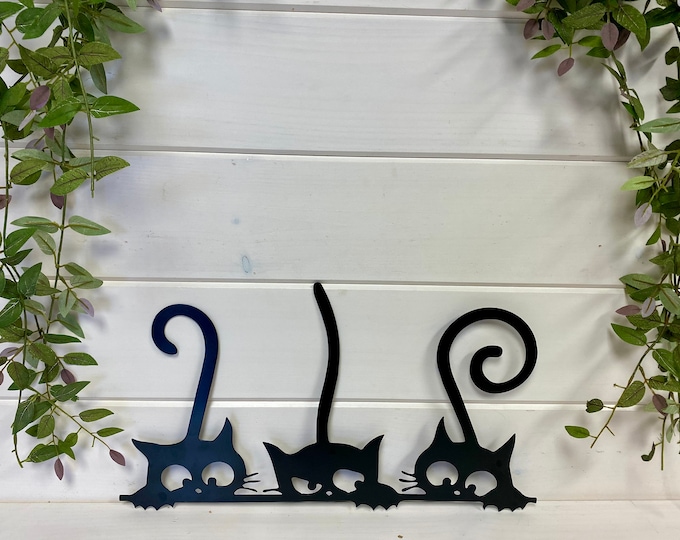 Recycled Metal Cat - Etsy