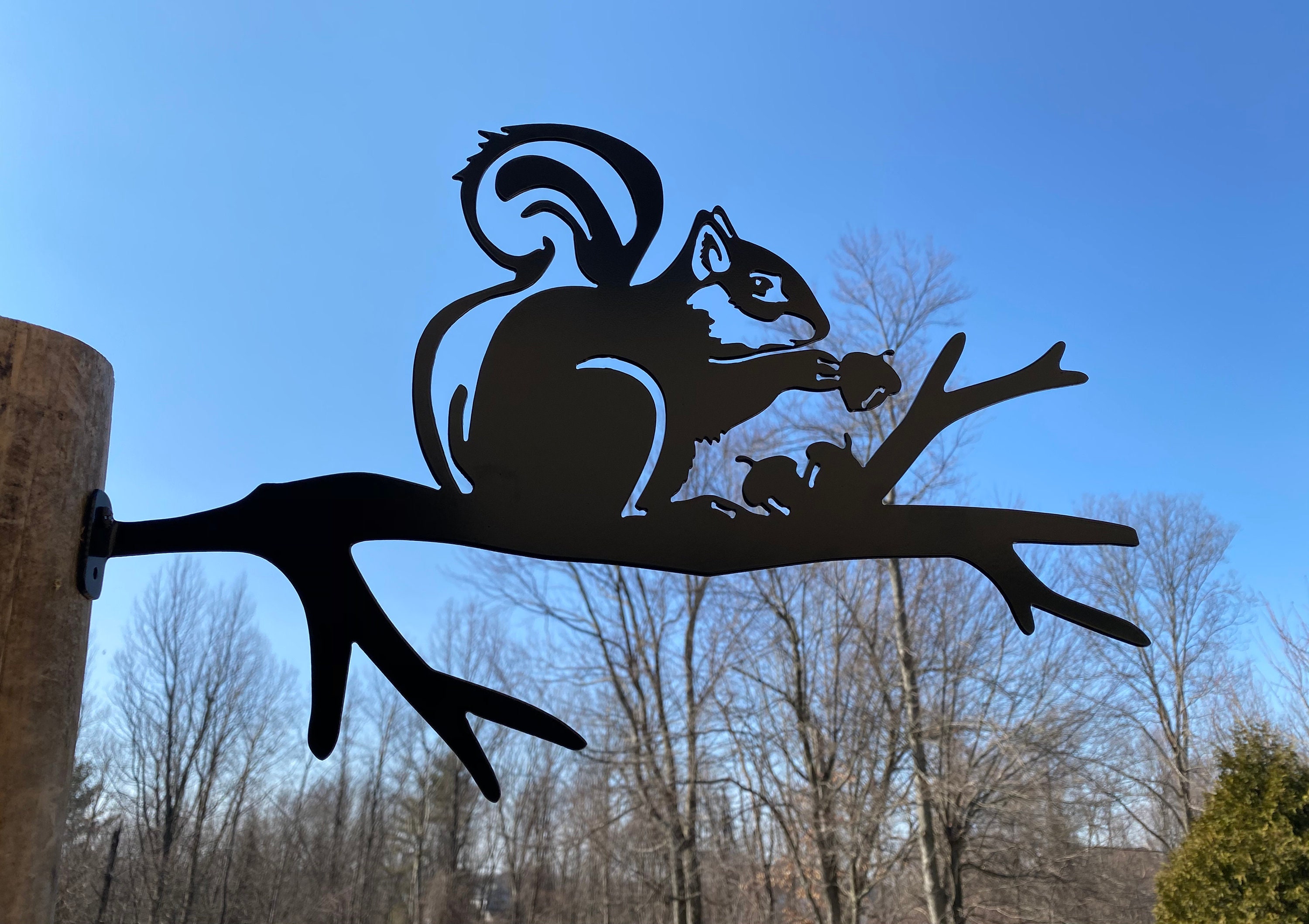 Squirrel Tree Stake Spring Decorations for the Home Outdoor | Etsy