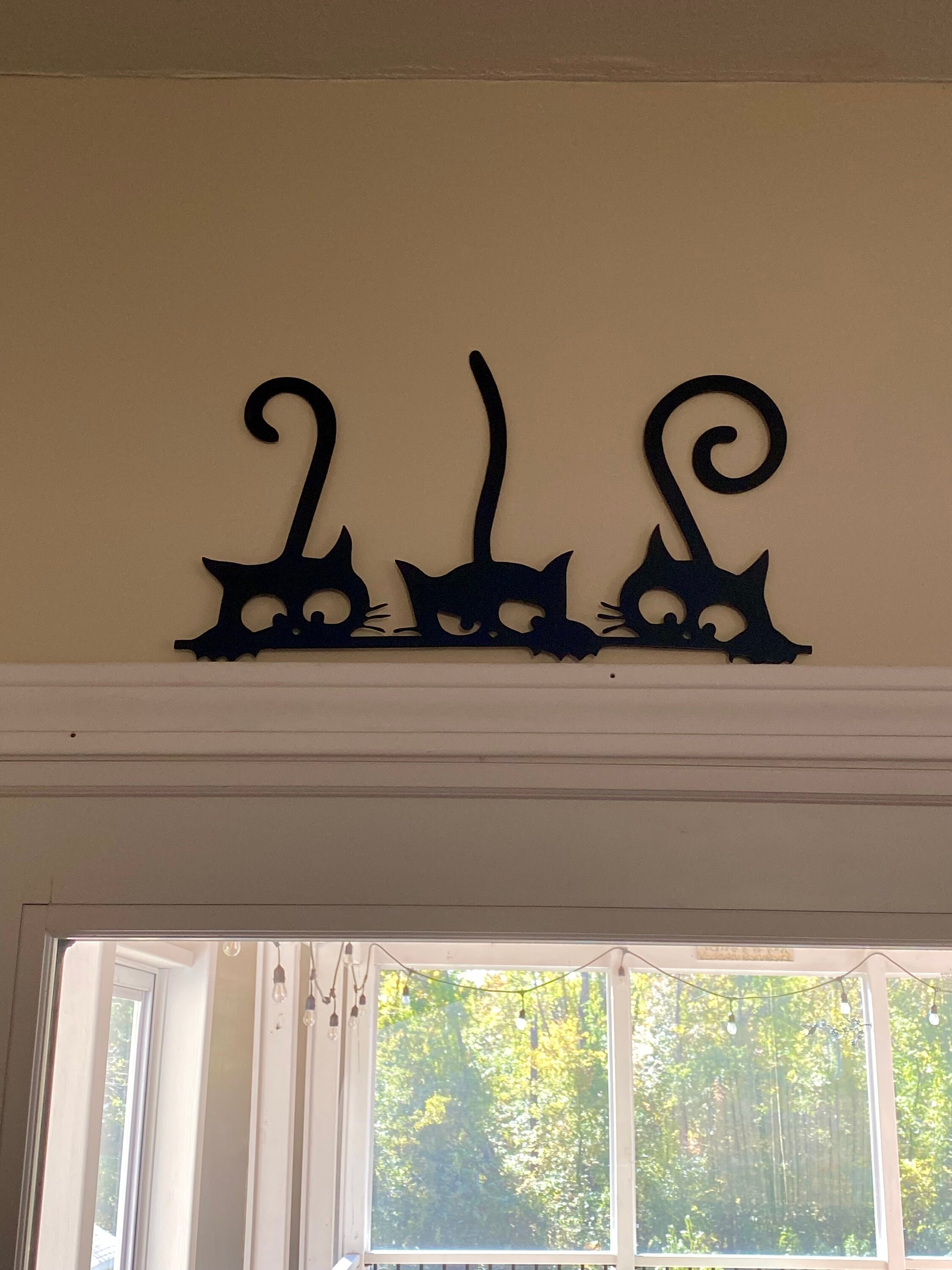 Cat Wall Decor Three Cats Cute Cat Decor Cat Lover Gift - Etsy