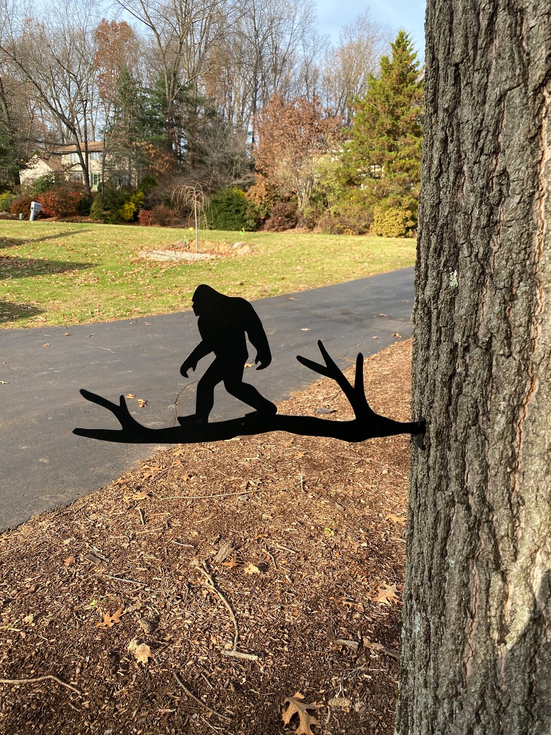 Sasquatch Tree Stake, Bigfoot Garden Stake, Bigfoot Gifts for Men ...