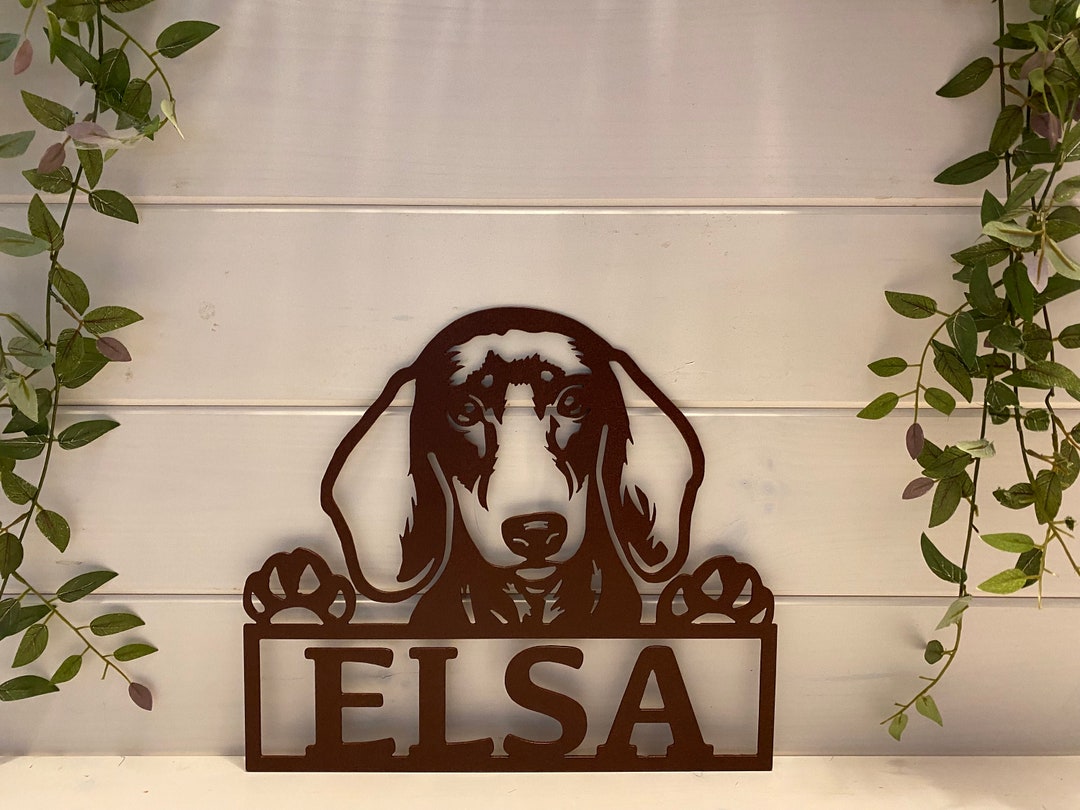 Dachshund Sign, Custom Dog Sign, Dachshund Gift, Weiner Dog Gifts ...
