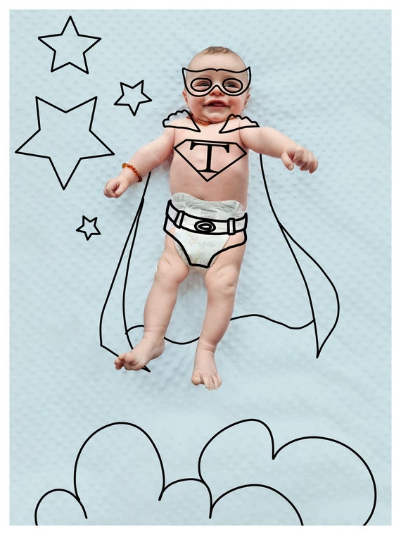 Creative Drawing on Baby/child Photo | Etsy