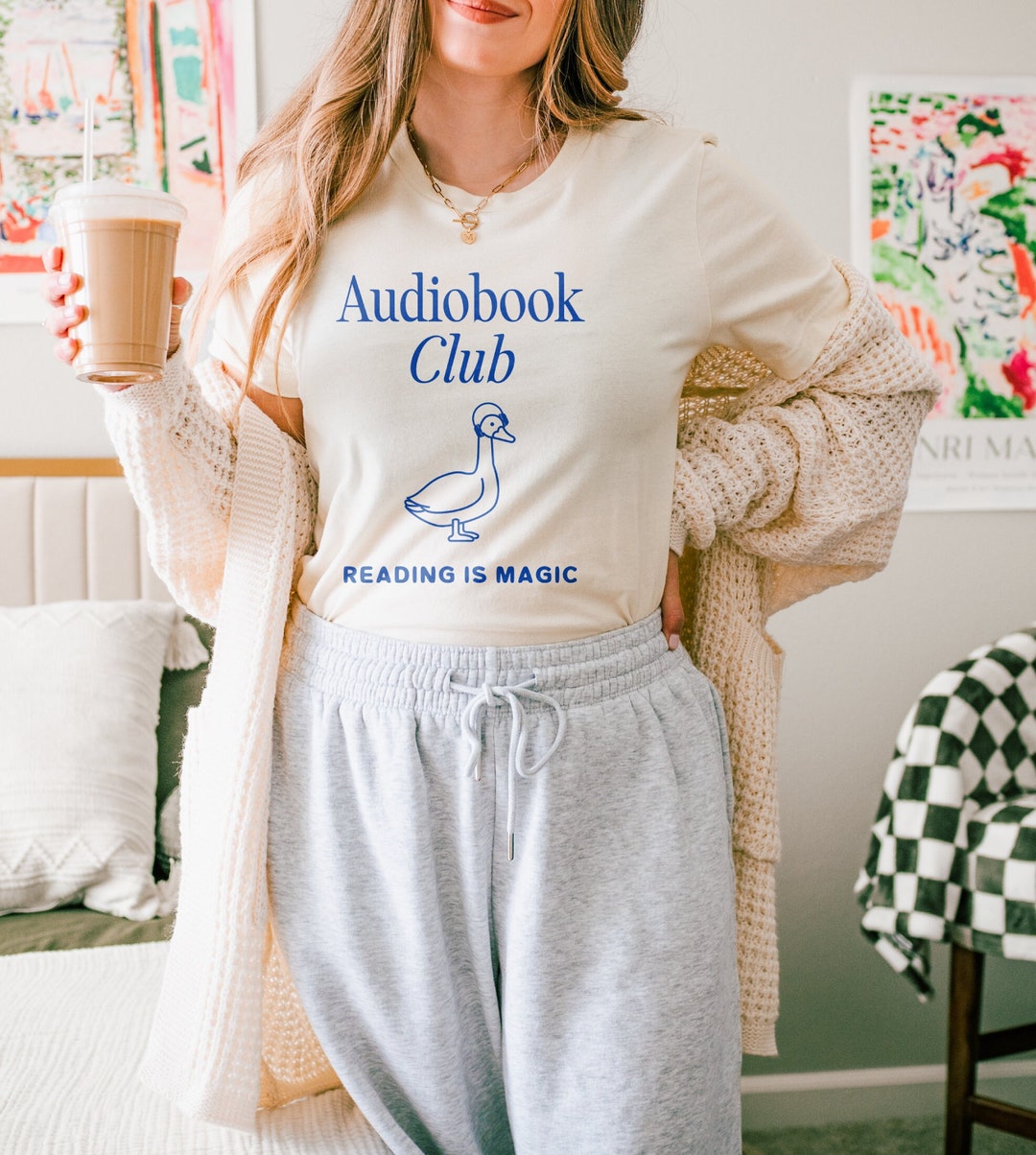 Audiobook Club Shirt Reading is Magic Goose Shirt Audio Book Shirt ...