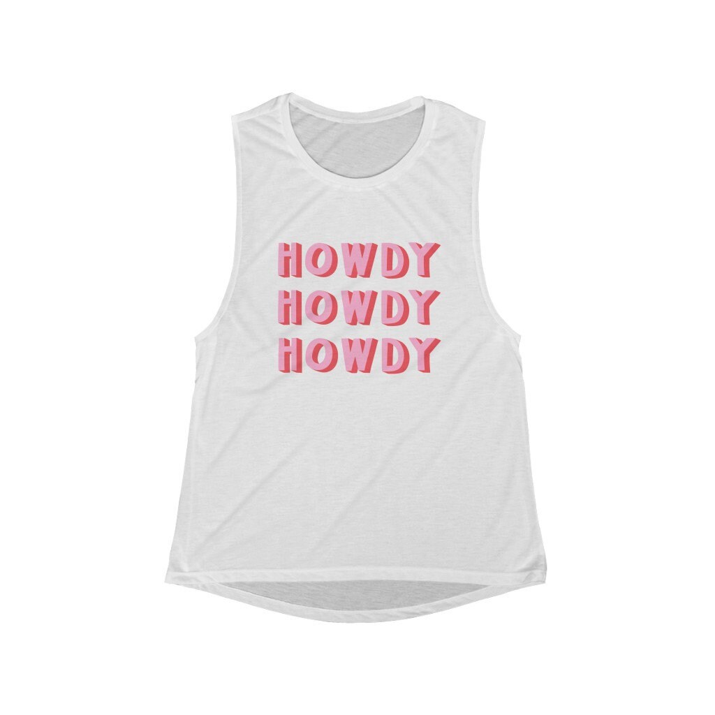 Howdy Muscle Tee Country music shirts Nashville tank top | Etsy