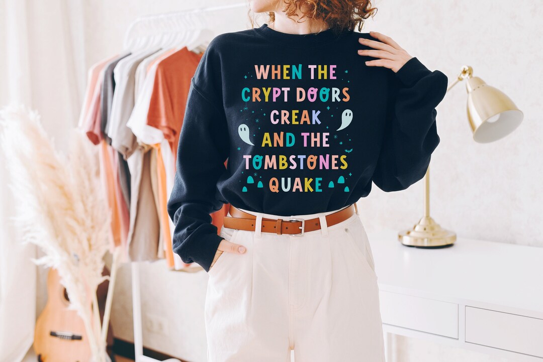 Haunted Mansion Crewneck, Cute Halloween Sweatshirt, When the Crypt ...