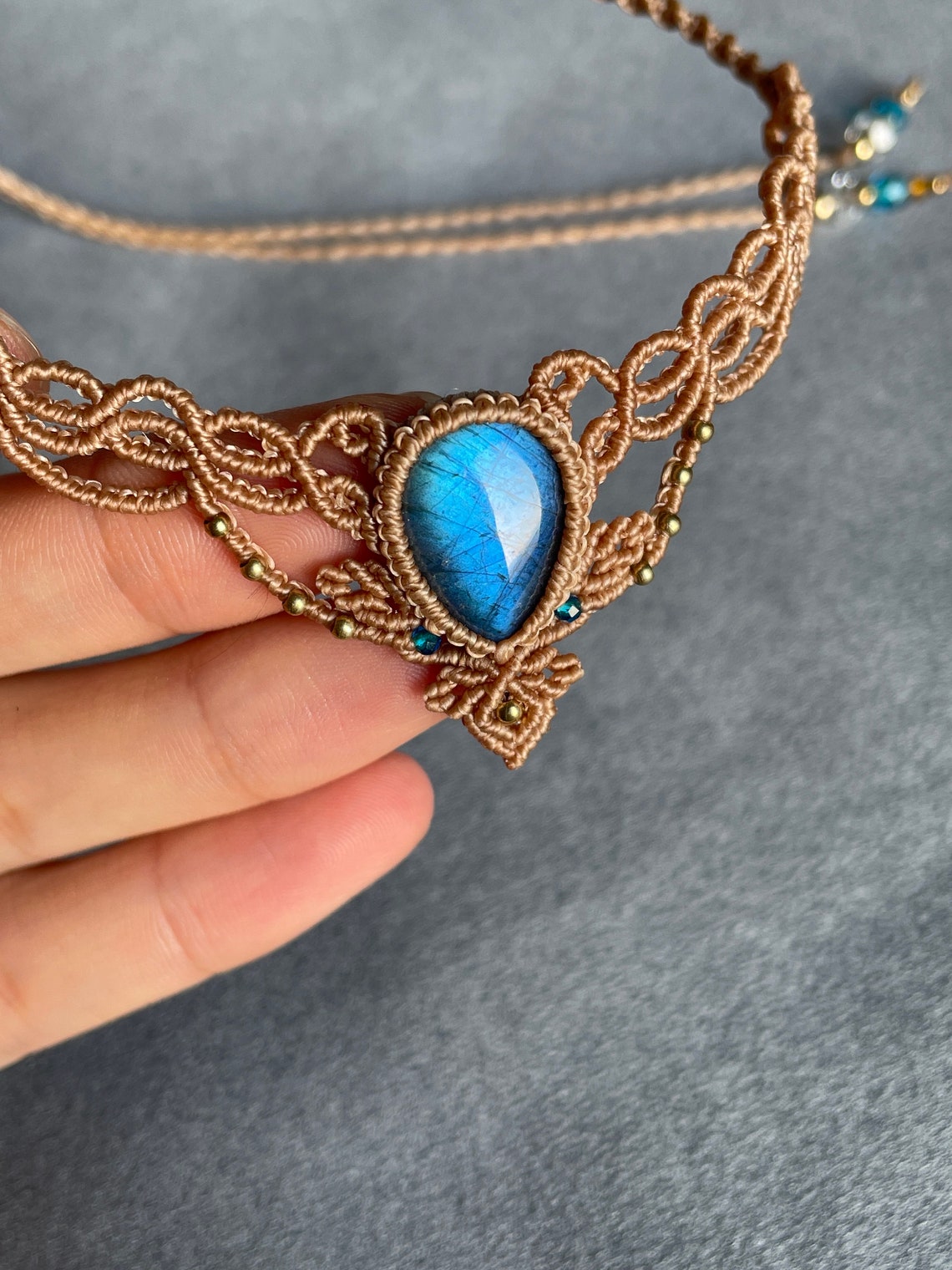 Labradorite Choker, Labradorite Necklace, Labradorite Jewelry ...