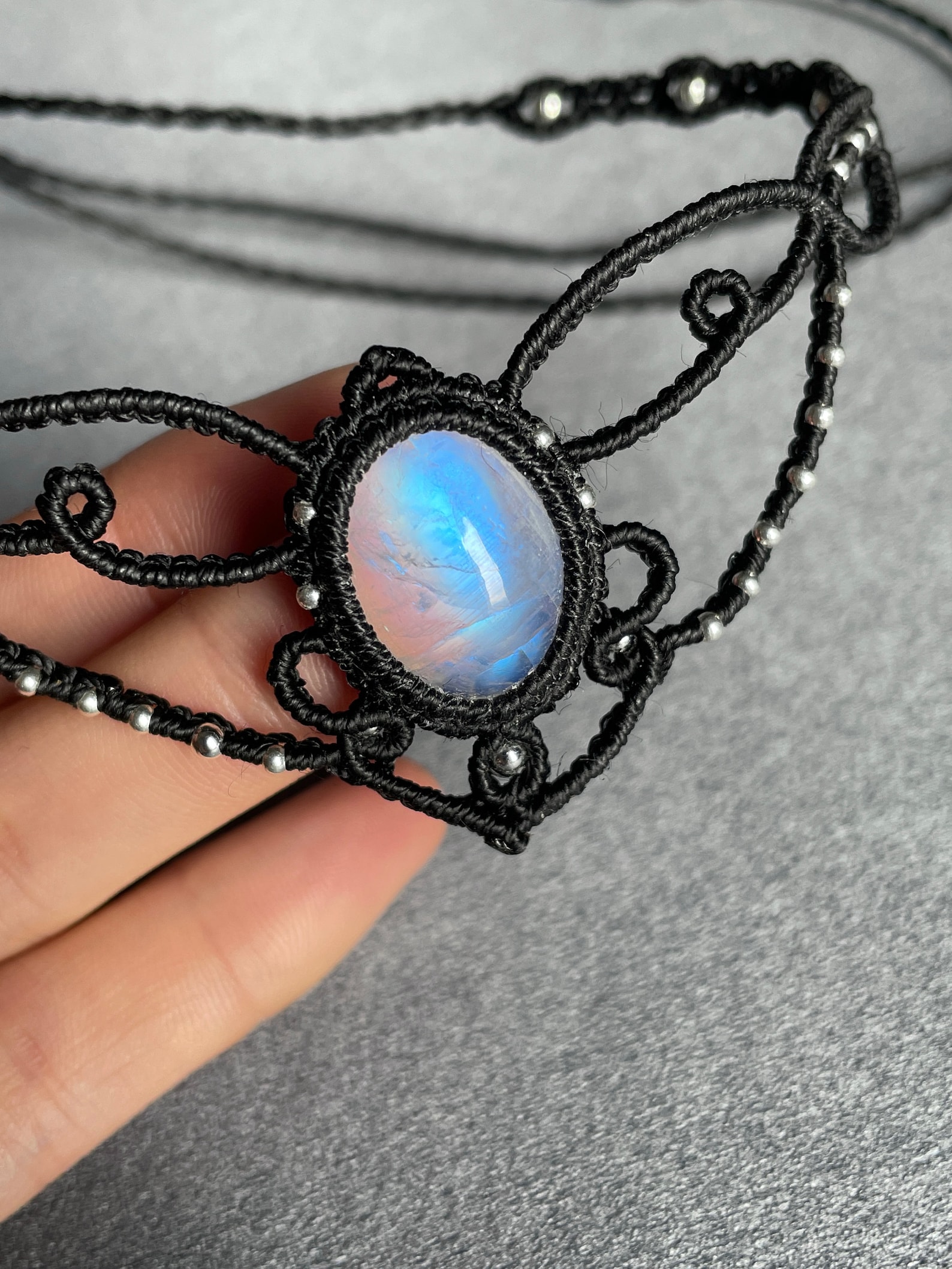 Moonstone Choker, Labradorite Choker, Moonstone Necklace, Moonstone ...