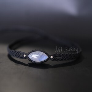 Moonstone Choker, Labradorite Choker, Moonstone Necklace, Moonstone ...