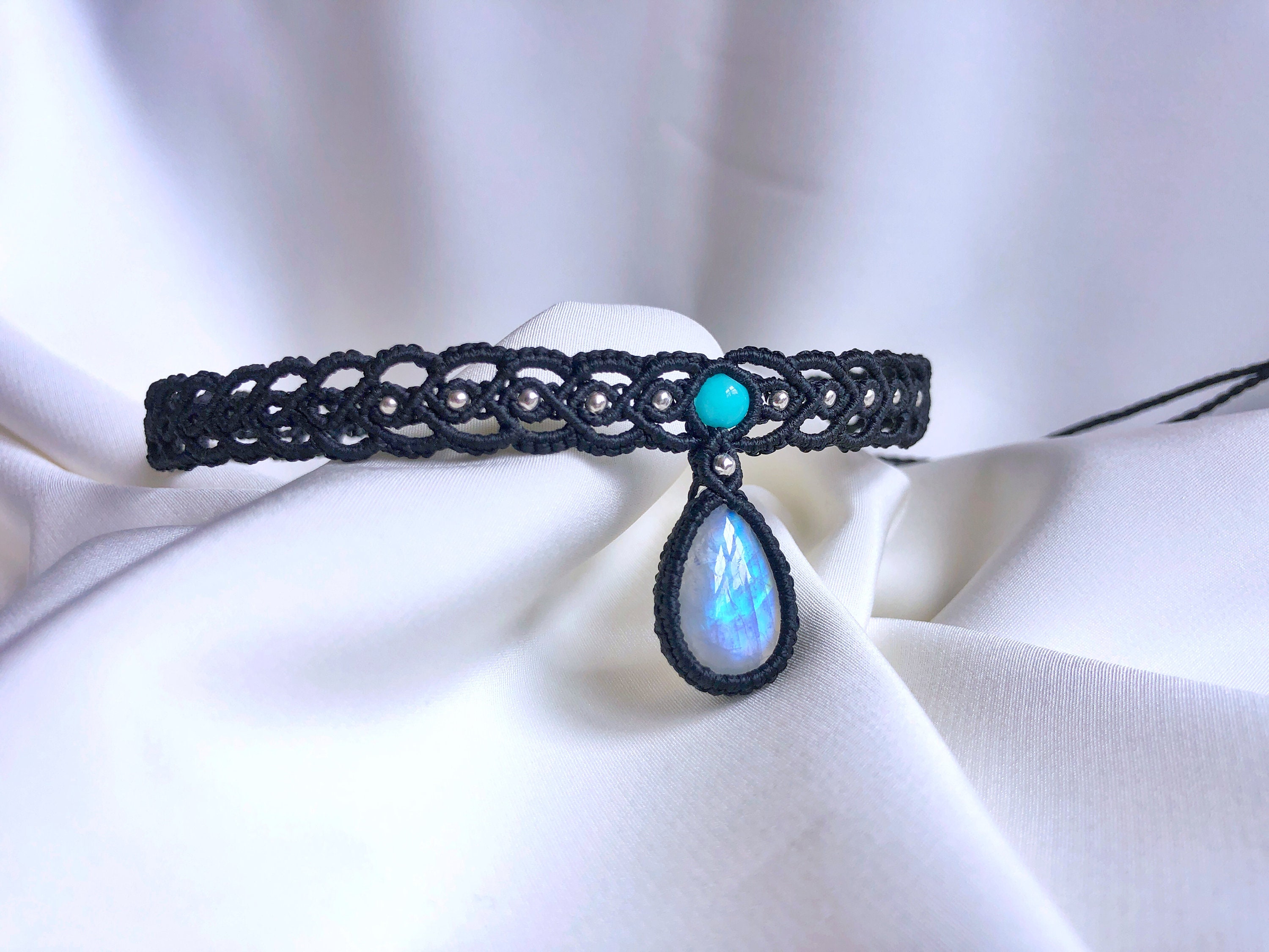 Moonstone Necklace Moonstone Choker Moonstone Jewelry - Etsy