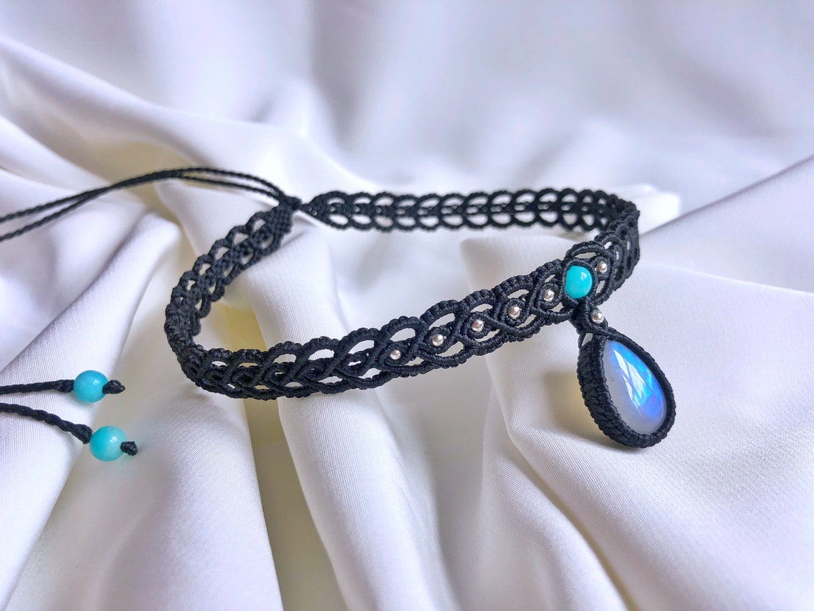 Moonstone Necklace Moonstone Choker Moonstone Jewelry - Etsy