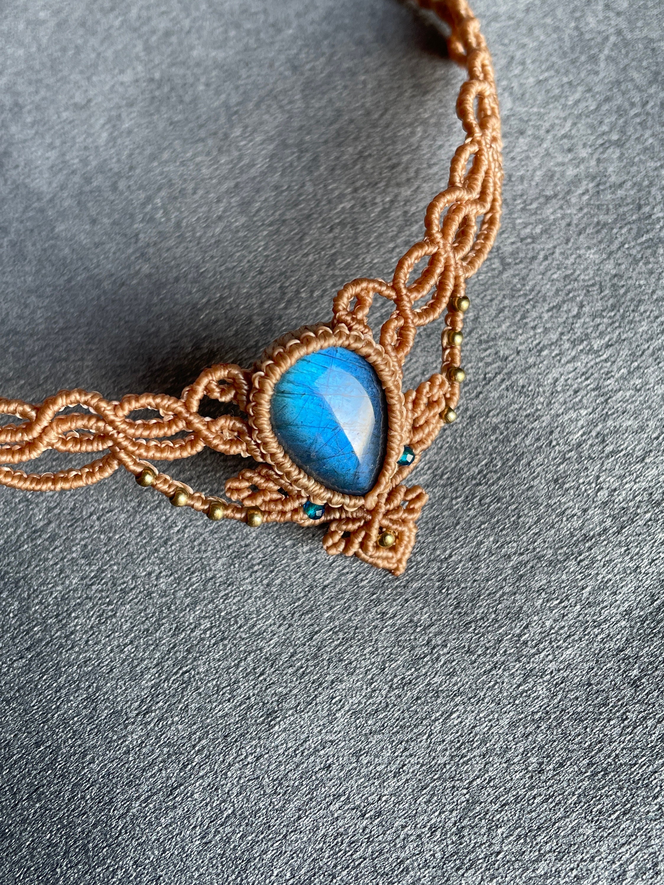 Labradorite Choker, Labradorite Necklace, Labradorite Jewelry ...