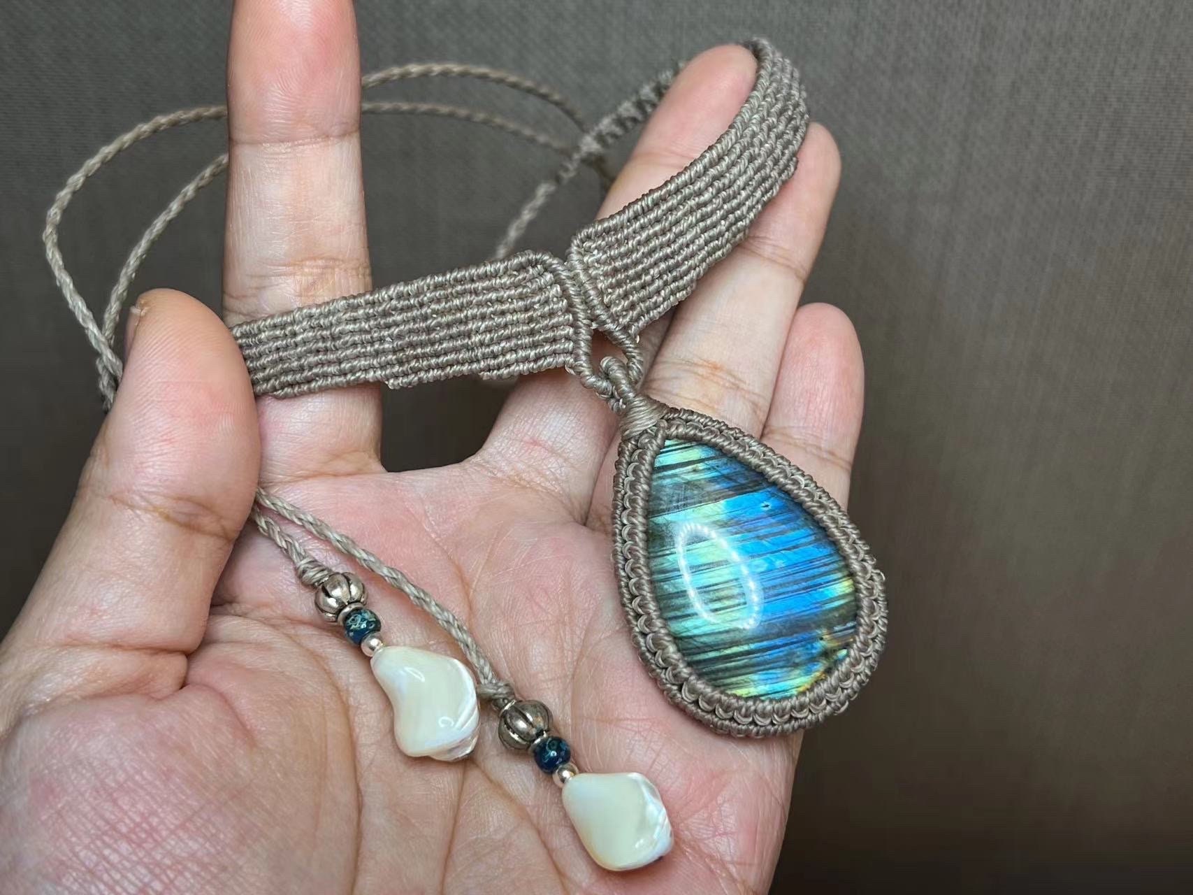 Labradorite Choker, Labradorite Necklace, Labradorite Jewelry ...