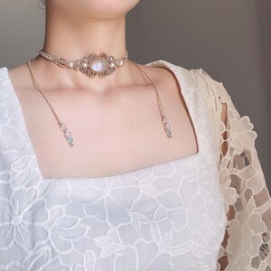 Moonstone Necklace Choker, Moonstone Necklace, Moonstone Jewelry ...