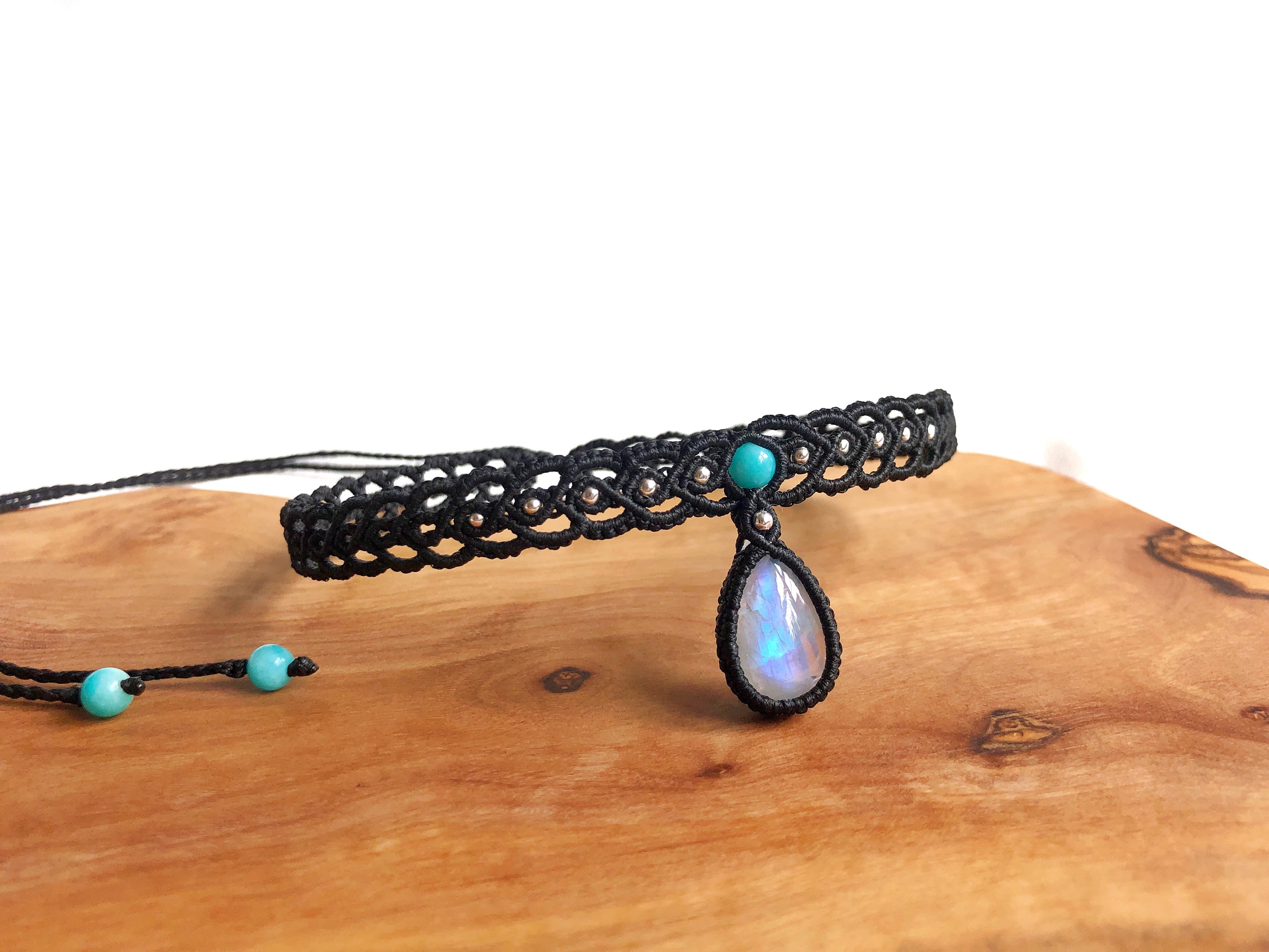 Moonstone Necklace Moonstone Choker Moonstone Jewelry - Etsy