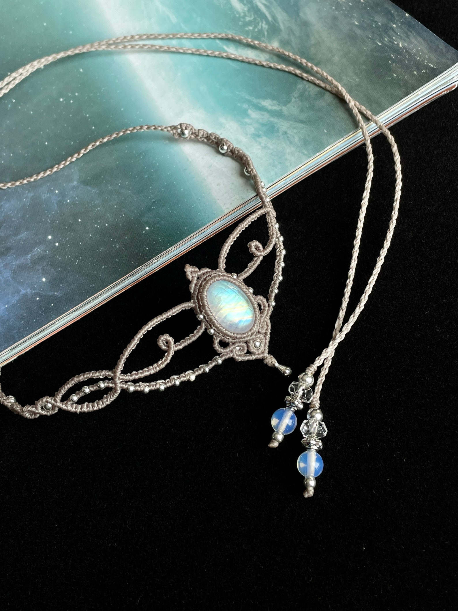 Moonstone Choker, Labradorite Choker, Moonstone Necklace, Moonstone ...