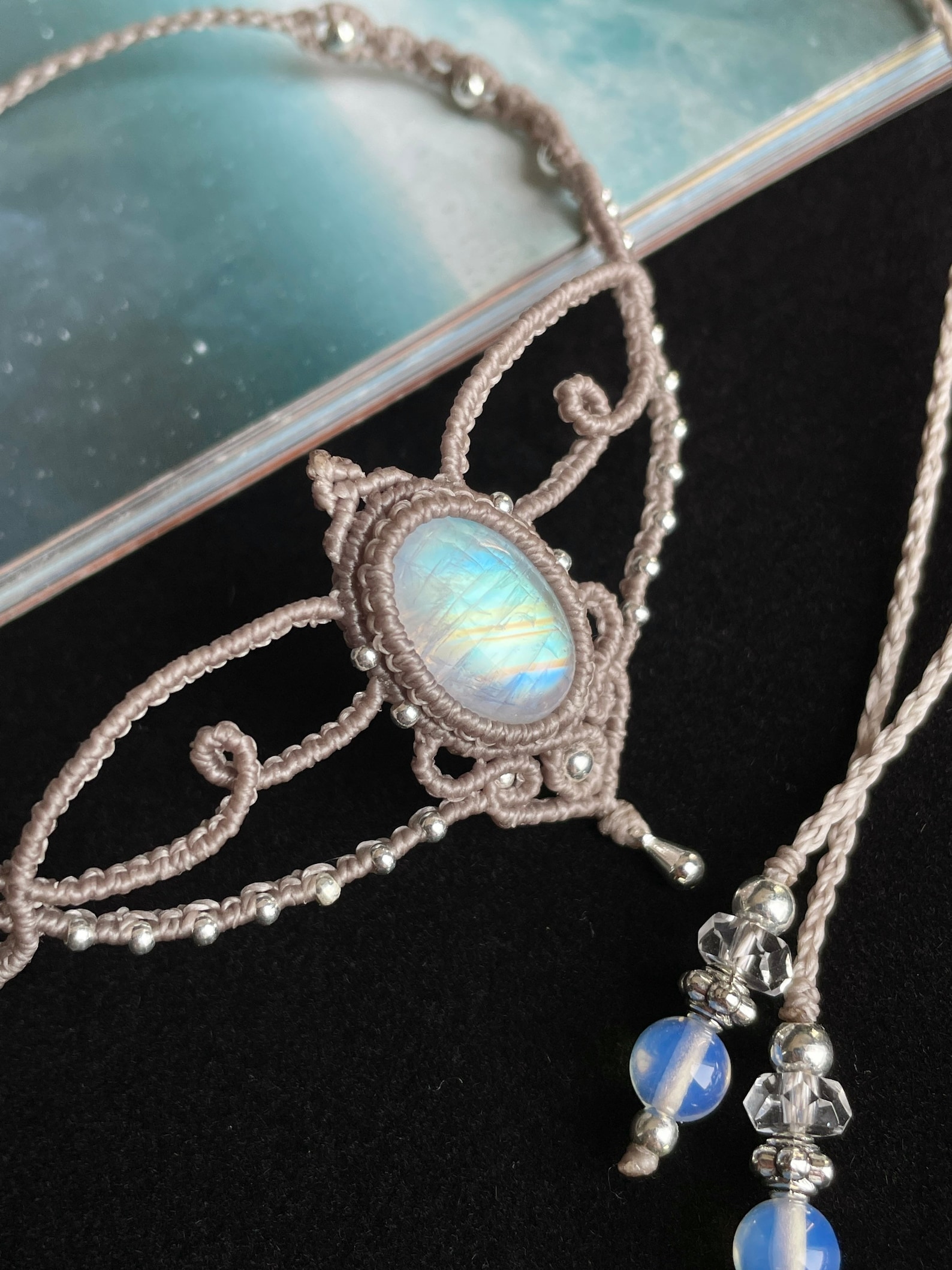 Moonstone Choker, Labradorite Choker, Moonstone Necklace, Moonstone ...