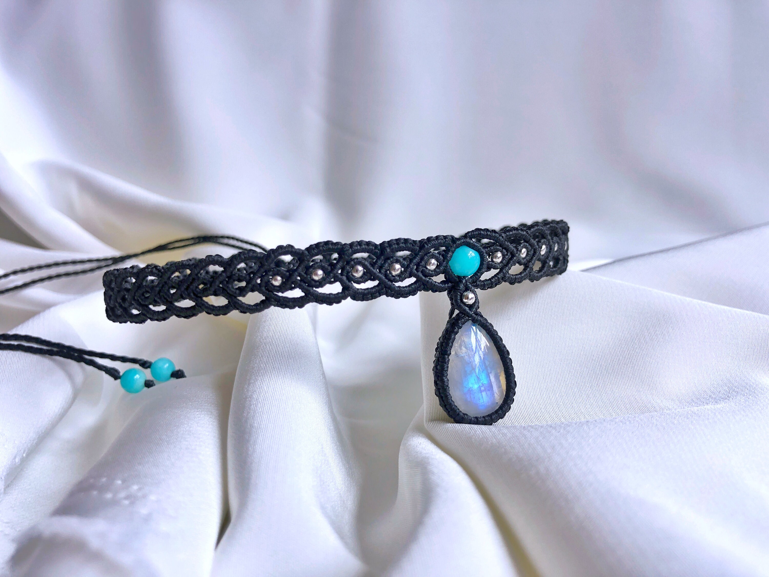 Moonstone Necklace Moonstone Choker Moonstone Jewelry - Etsy