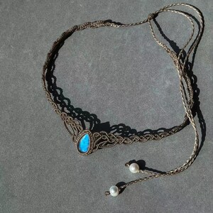 Nature Moonstone Choker, Moonstone Boho Necklace, Blue Moonstone ...