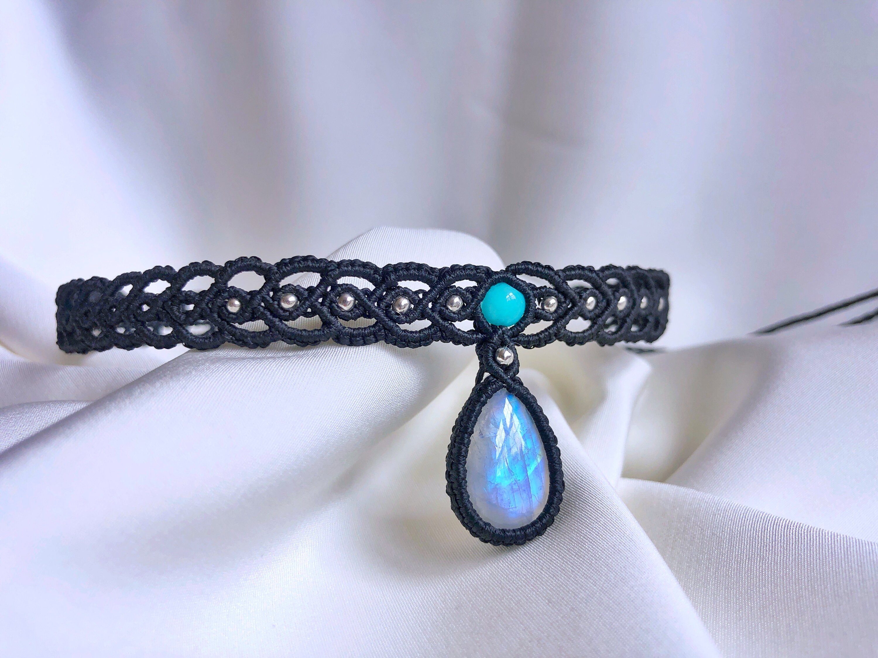 Moonstone Necklace Moonstone Choker Moonstone Jewelry - Etsy